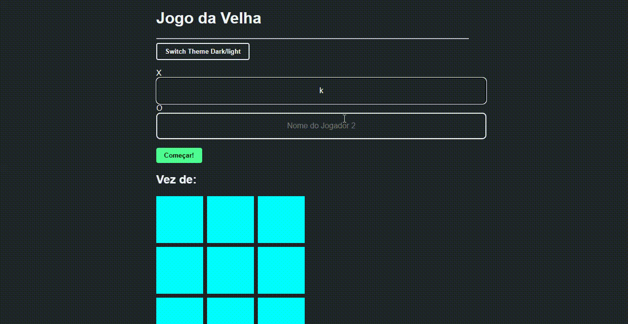 Jogo Da Velha Um Simples Jogo Da Velha Criado A Partir De Html Css Js
